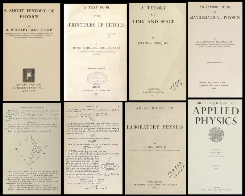 220 PHYSICS BOOKS: Classic Works, Text-books, Academic References ...