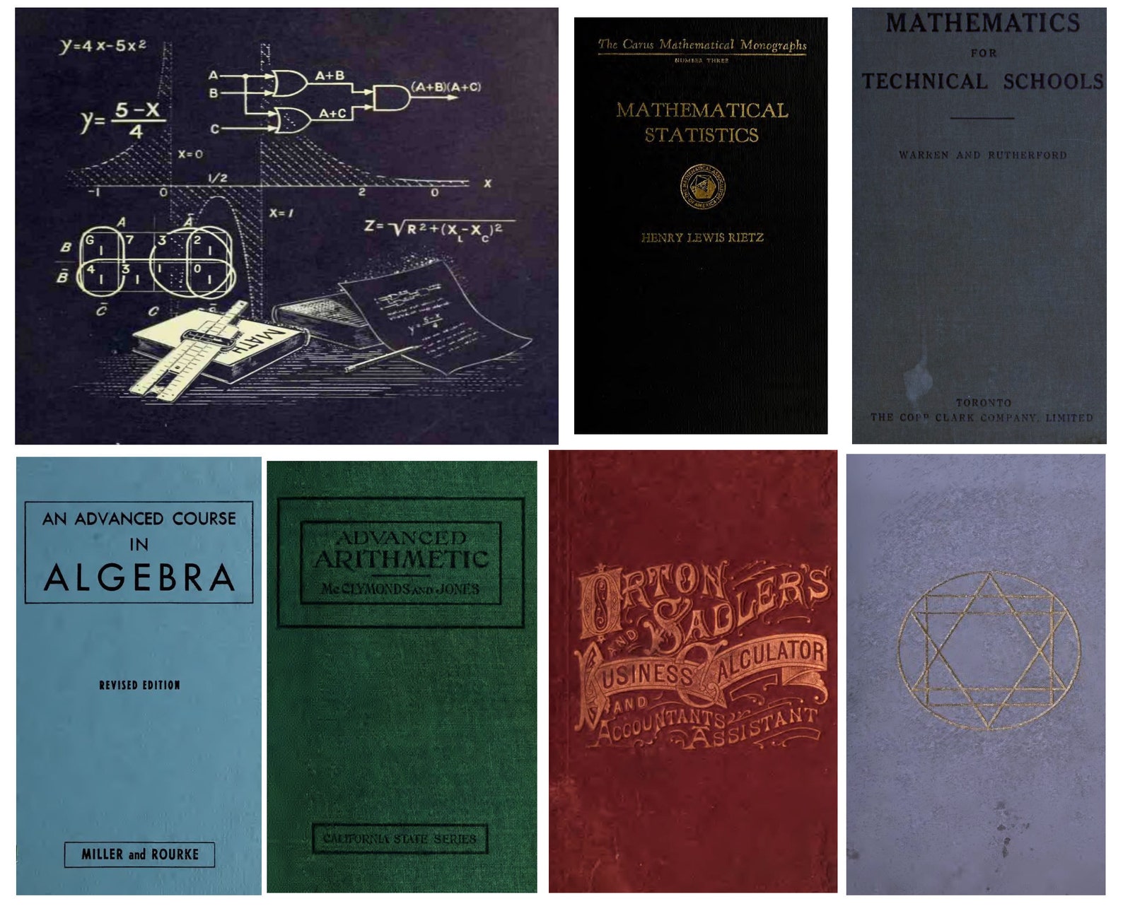 1010 MATHEMATIC BOOKS LIBRARY - Maths Old, Rare, Textbooks, Calculus ...