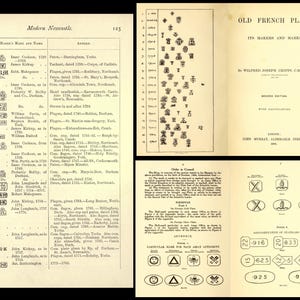 GOLD & SILVER HALLMARKS - 25 Old Books - Goldsmith, Silversmith Stamps ...