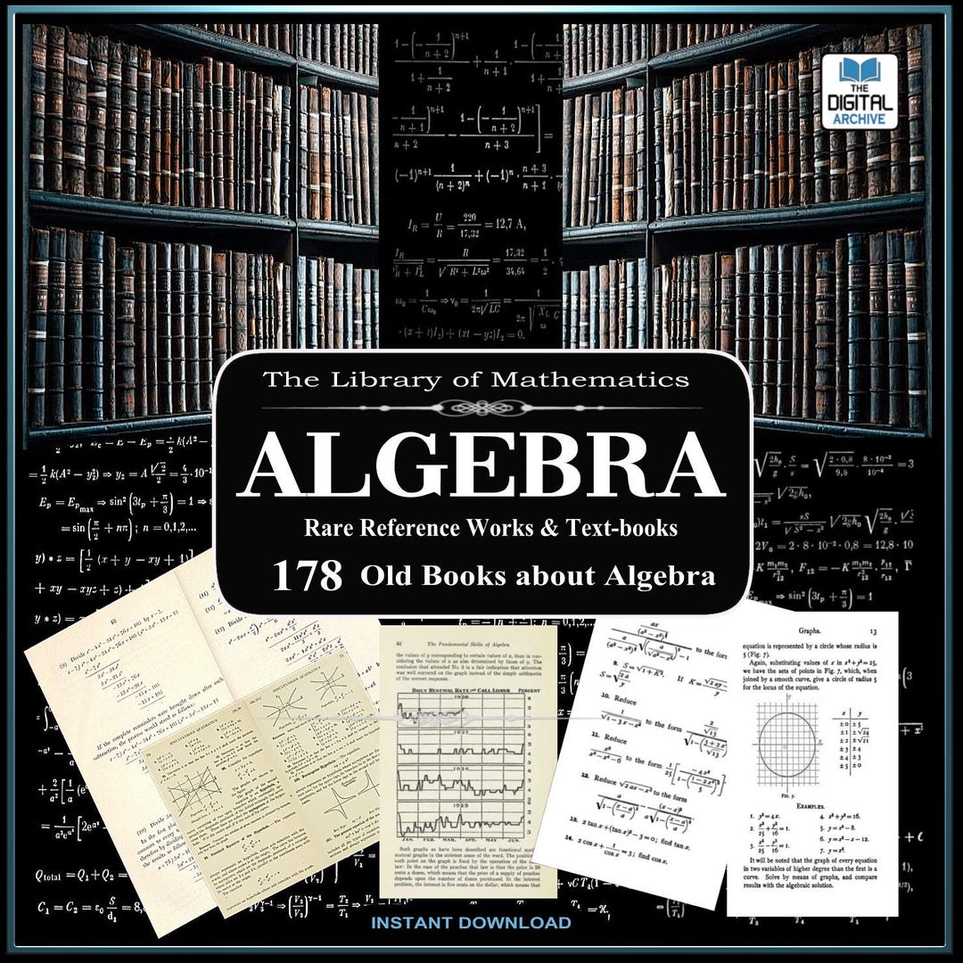 178 ALGEBRA BOOKS - Mathematics Rare Maths Text-books, Reference Works ...