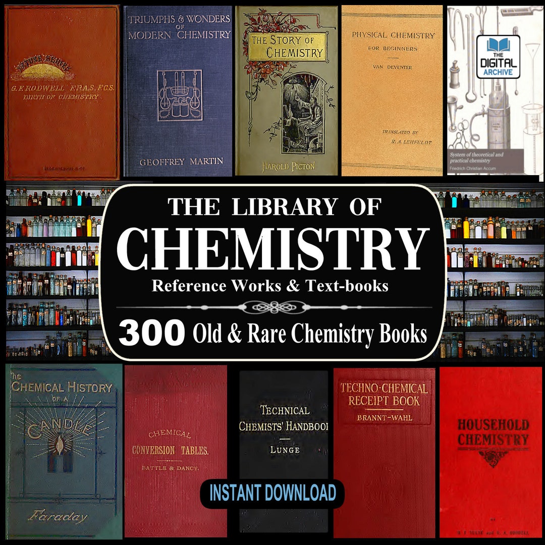 300 CHEMISTRY BOOK LIBRARY, Rare, Old Text-books, Biochemistry ...