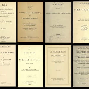 1010 MATHEMATIC BOOKS LIBRARY - Maths Old, Rare, Textbooks, Calculus ...