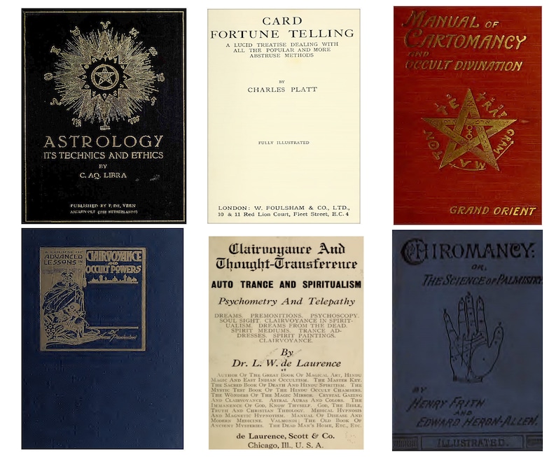 FORTUNE-TELLING 300 Old Books - Telepathy, Clairvoyance, Occult Powers ...