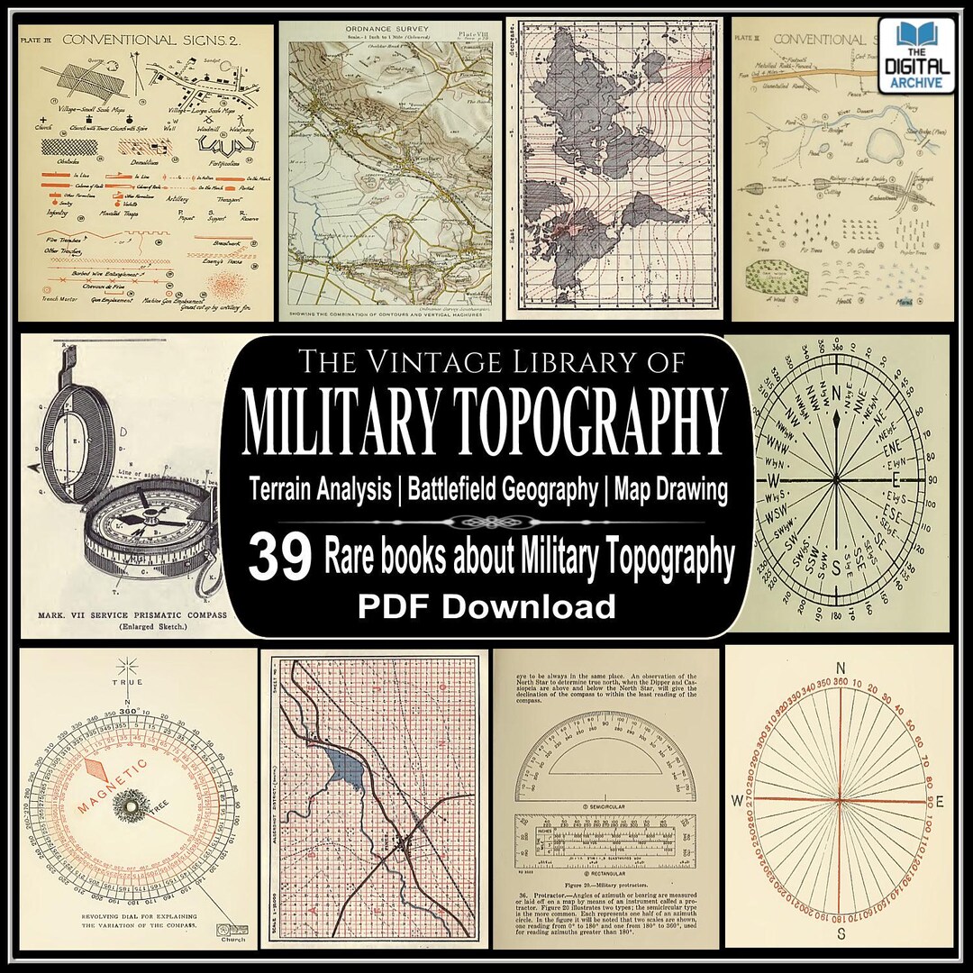 MILITARY TOPOGRAPHY - 39 Rare Books - Terrain Analysis | Battlefield ...