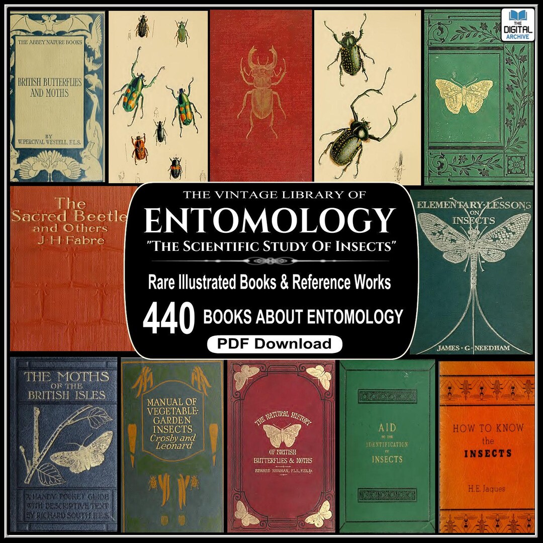 440 Rare Entomology & Insect Study Books - Vintage Scientific ...