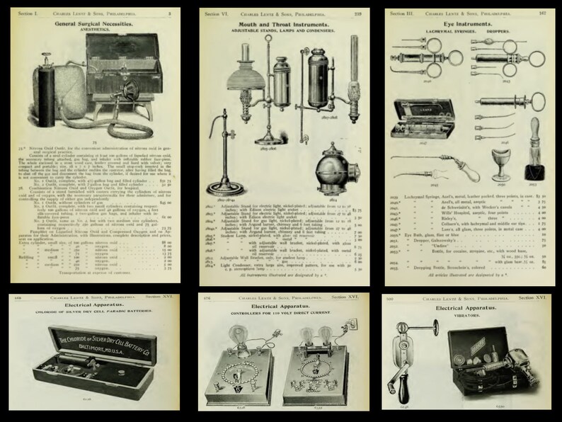 SURGICAL INSTRUMENTS: 60 Rare Books Illustrated Catalogs, Surgeons ...
