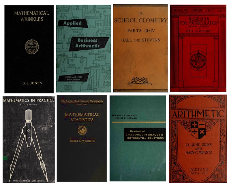 1010 MATHS BOOK LIBRARY - Calculus, Trigonometry, Algebra, Arithmetic ...