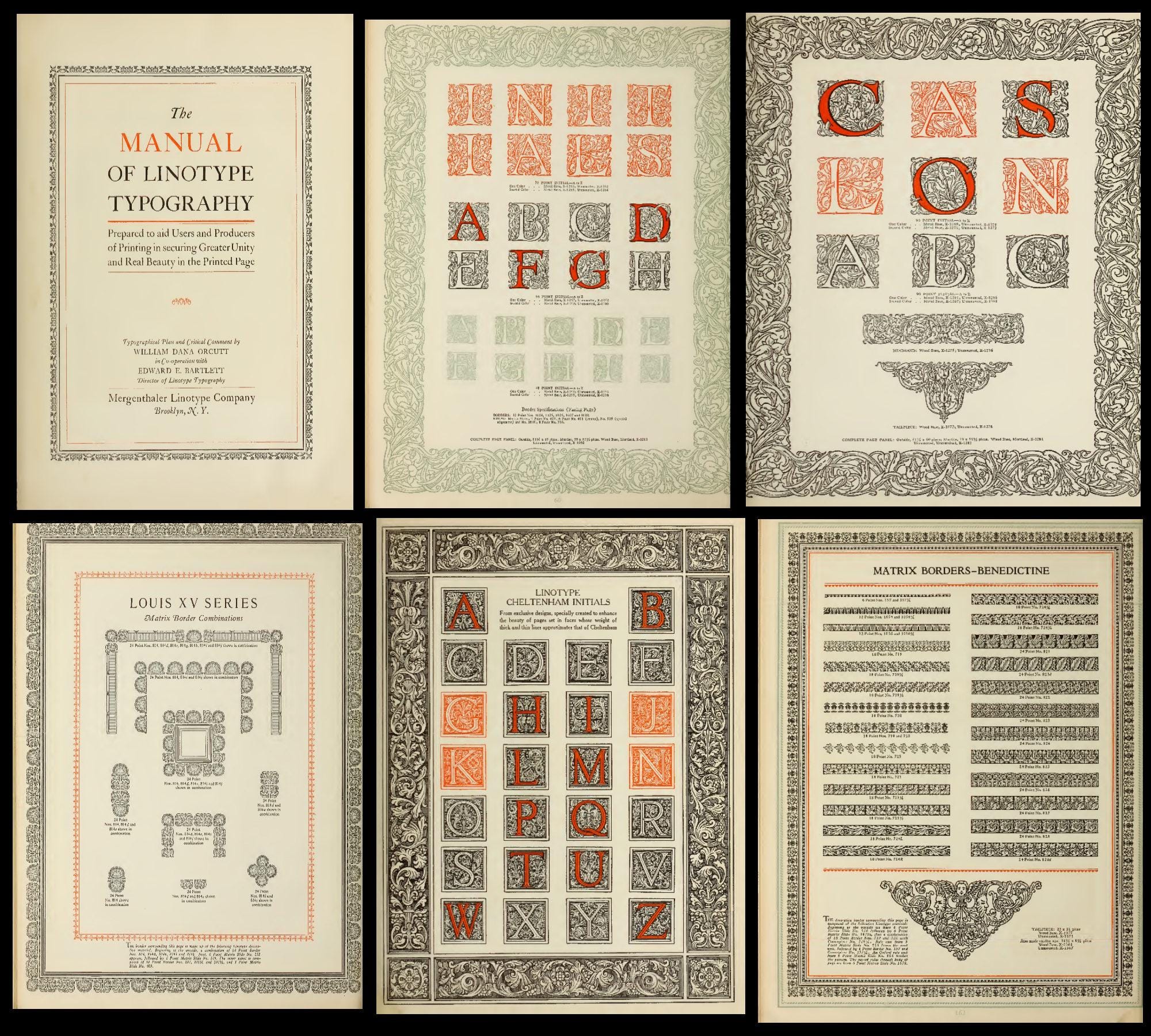 100 RARE TYPOGRAPHY BOOKS: Specimen Catalogs, Typesetting, Type ...