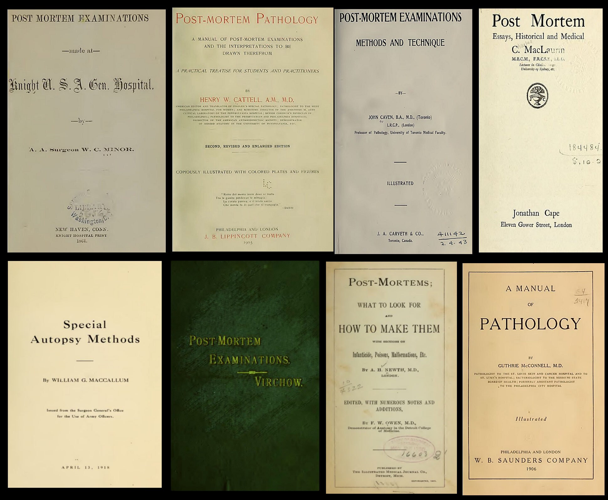140 PATHOLOGY BOOKS, Post-mortem Examination, Autopsy, Dissection ...
