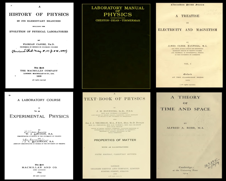 220 PHYSICS BOOKS: Classic Works, Text-books, Academic References ...
