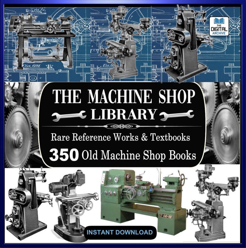 350 Machine Shop Books - Lathe, Milling, Blacksmithing, Metal Working ...