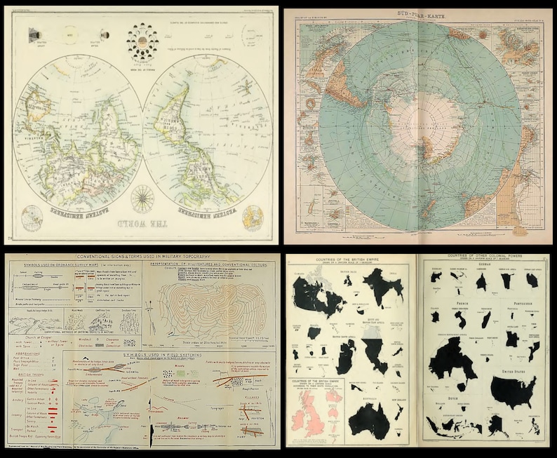 Maps, Atlases, Charts and Cartography - 200 BOOKS - Map Making, Rare ...