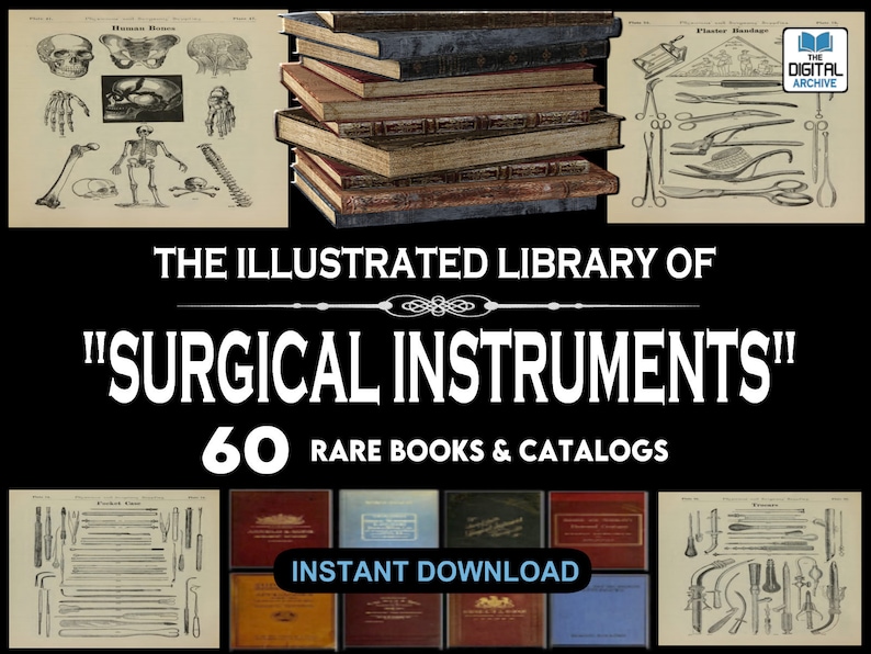SURGICAL INSTRUMENTS: 60 Rare Books Illustrated Catalogs, Surgeons ...