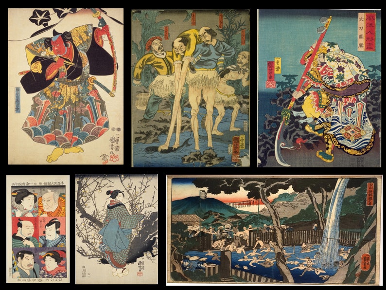 116 Utagawa Kuniyoshi Japanese Ukiyo-e Art Images (digital Download) - Etsy