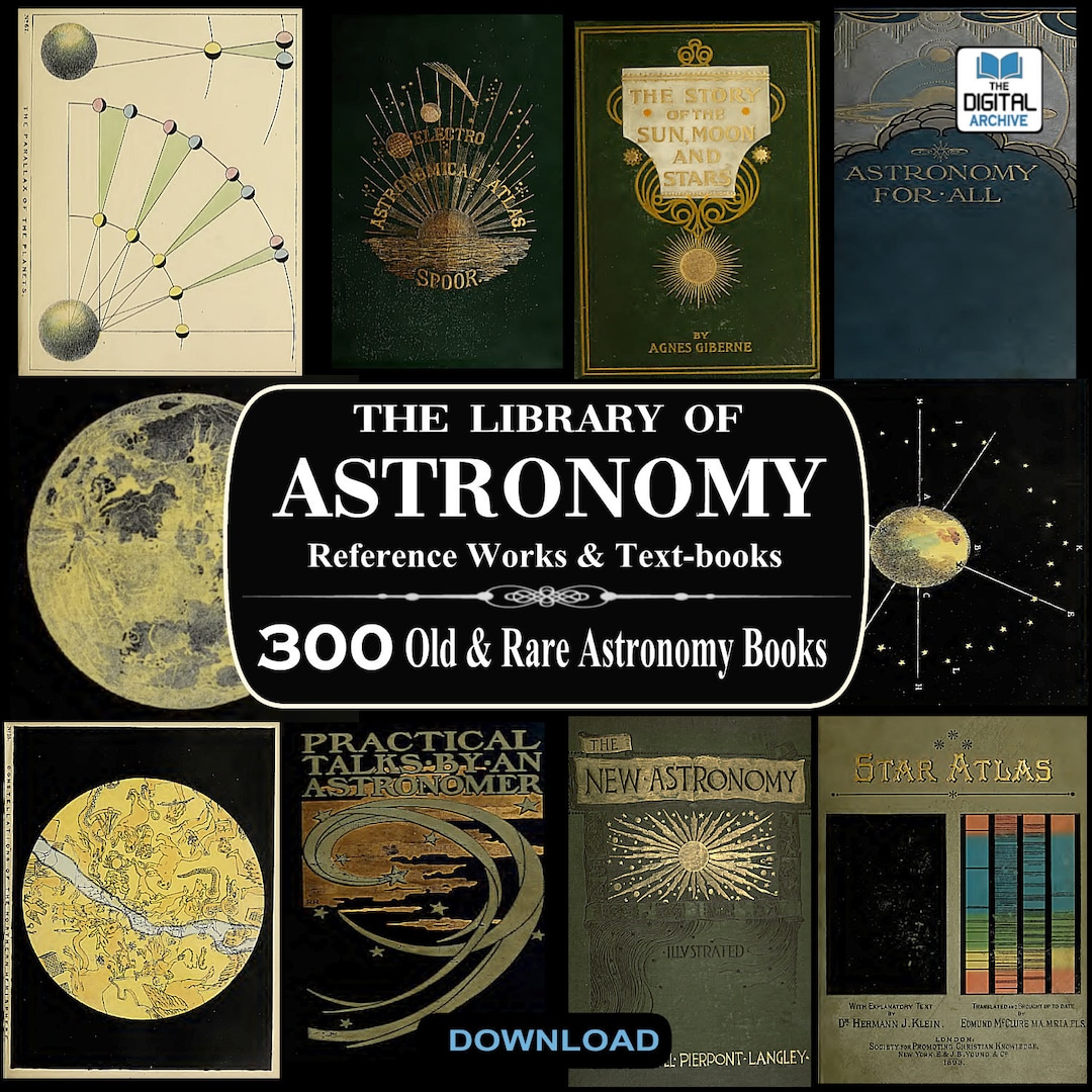 ASTRONOMY BOOK COLLECTION – 300 Rare Vintage Titles, Space, Stars ...