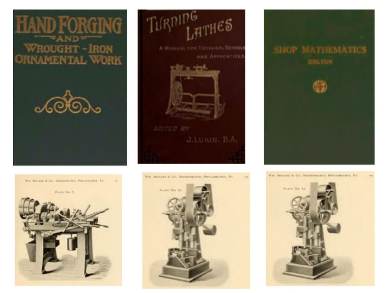 350 Machine Shop Books - Lathe, Milling, Blacksmithing, Metal Working ...