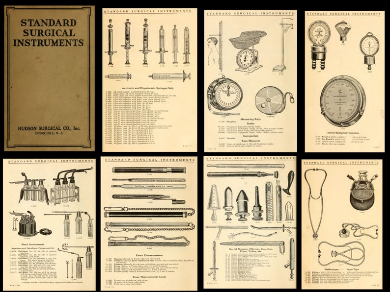 60 OLD SURGICAL INSTRUMENTS Books & Illustrated Catalog Collection ...
