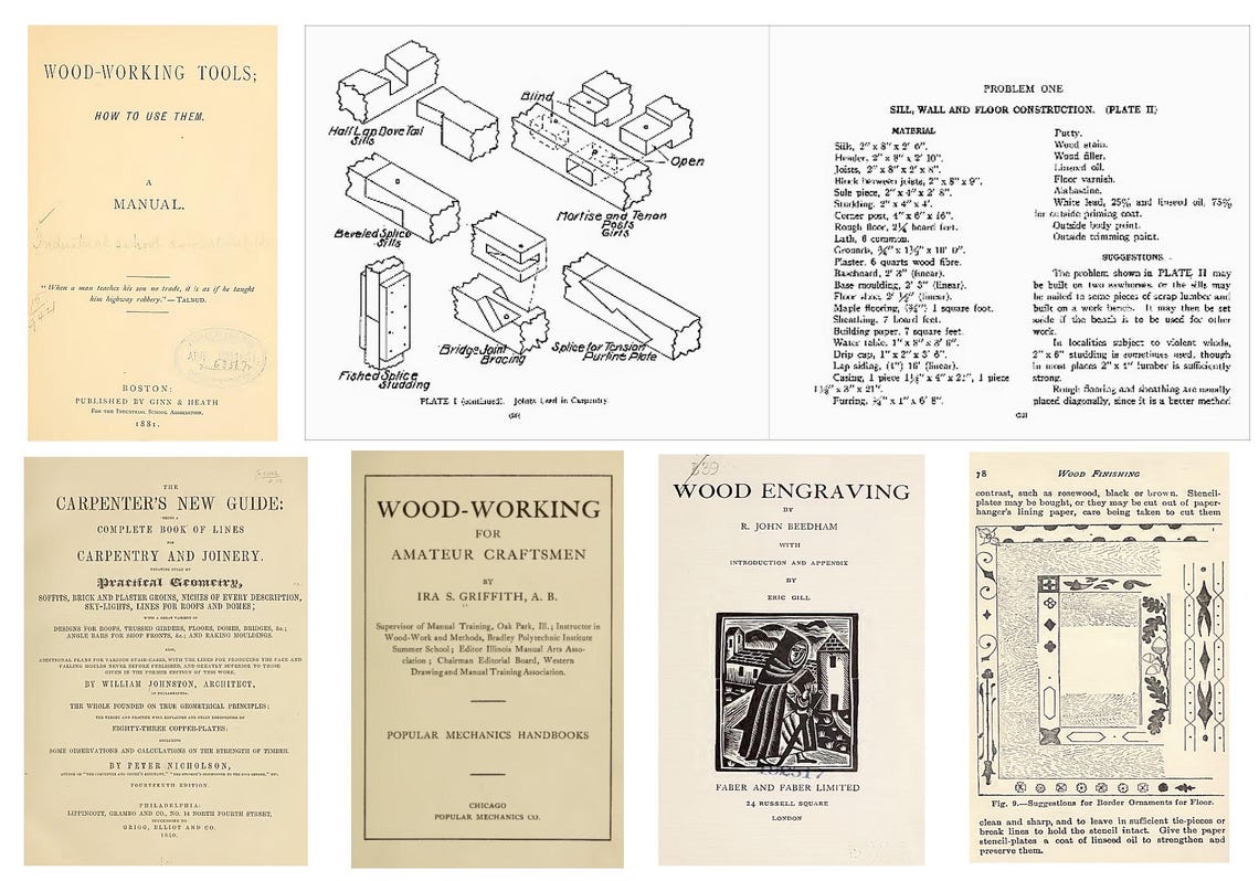 400 WOODWORKING BOOKS - Carpentry, Furniture Making, Wood Carving ...