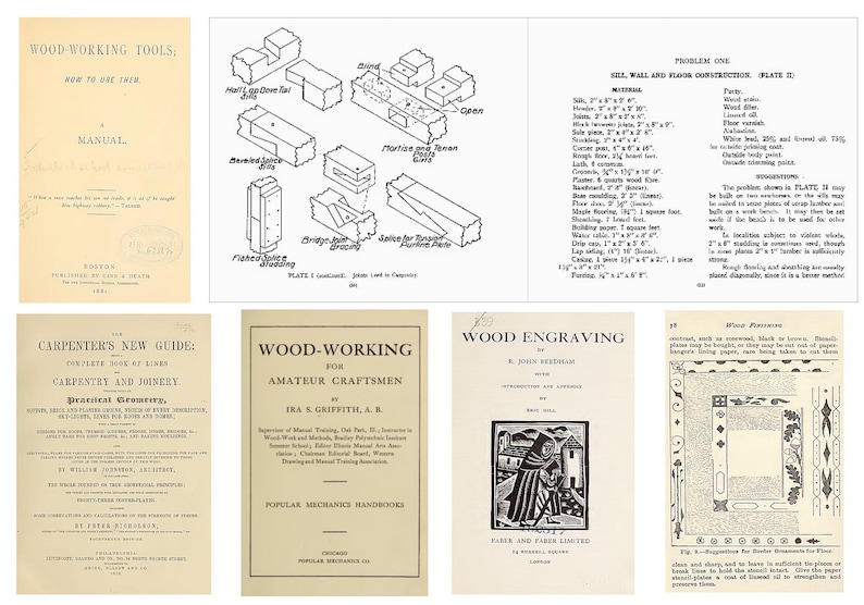 400 WOODWORKING BOOKS - Carpentry, Furniture Making, Wood Carving ...