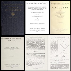 130 CALCULUS BOOKS - Mathematics Rare Old Maths Text-books, Reference ...