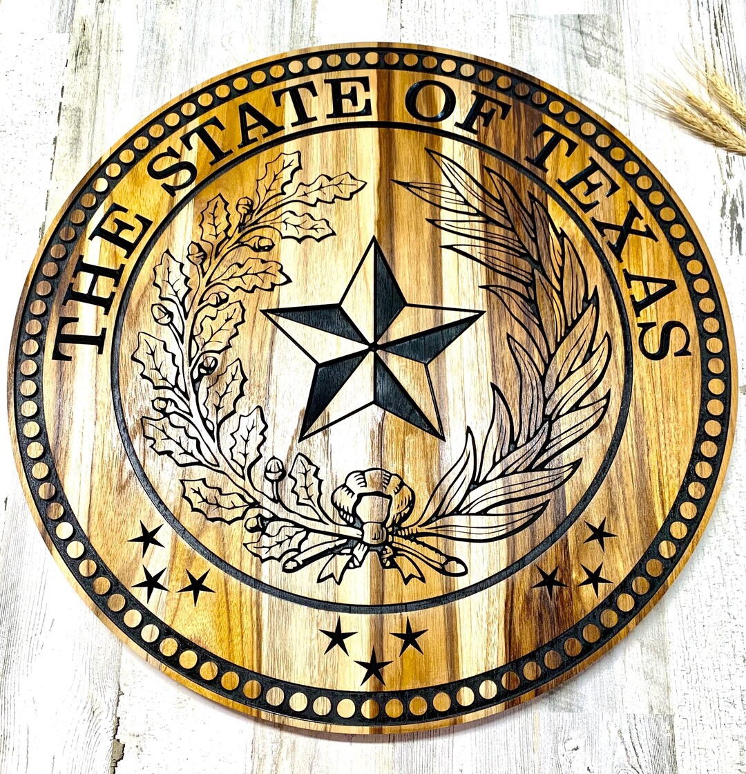 State Seal of Texas Gift Idea, Texas Wall Decor, Texas Gift Idea, Texas ...