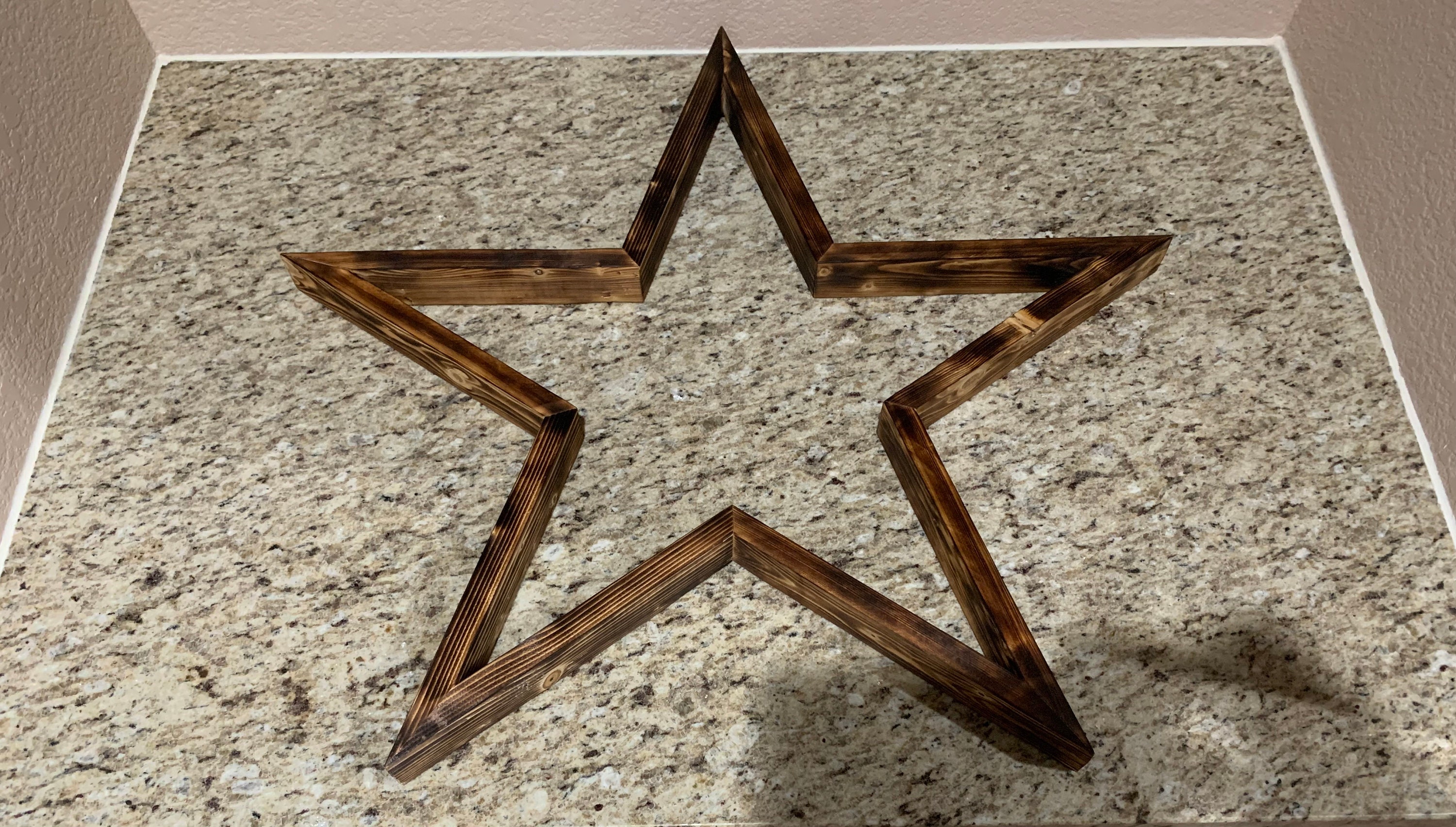 Large 24 Inch Rustic Wooden Star / Rustic Farmhouse Wood Star ...