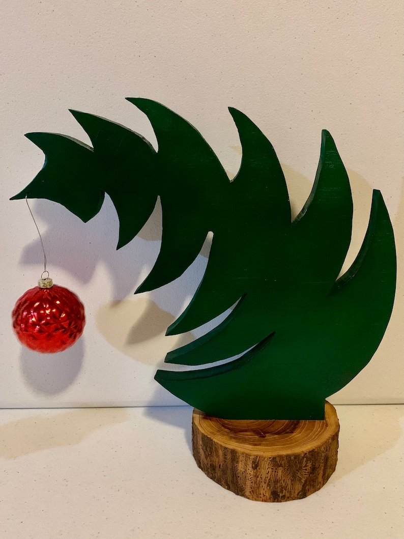 Large Leaning grinch Style Christmas Tree With - Etsy