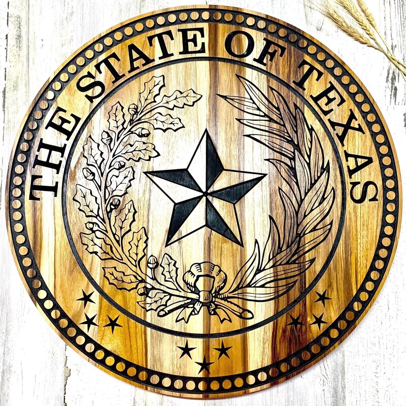 Texas Seal Sign - Etsy