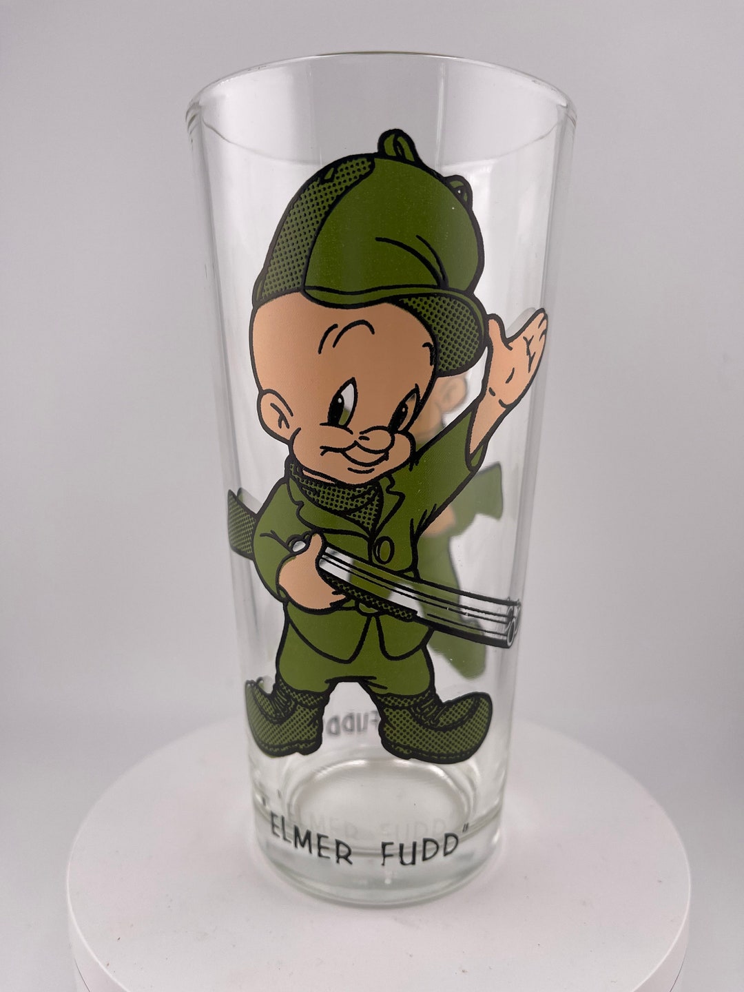 Glass Elmer Fudd 1973 Pepsi WB Looney Tunes Tumbler Classic Cartoon ...