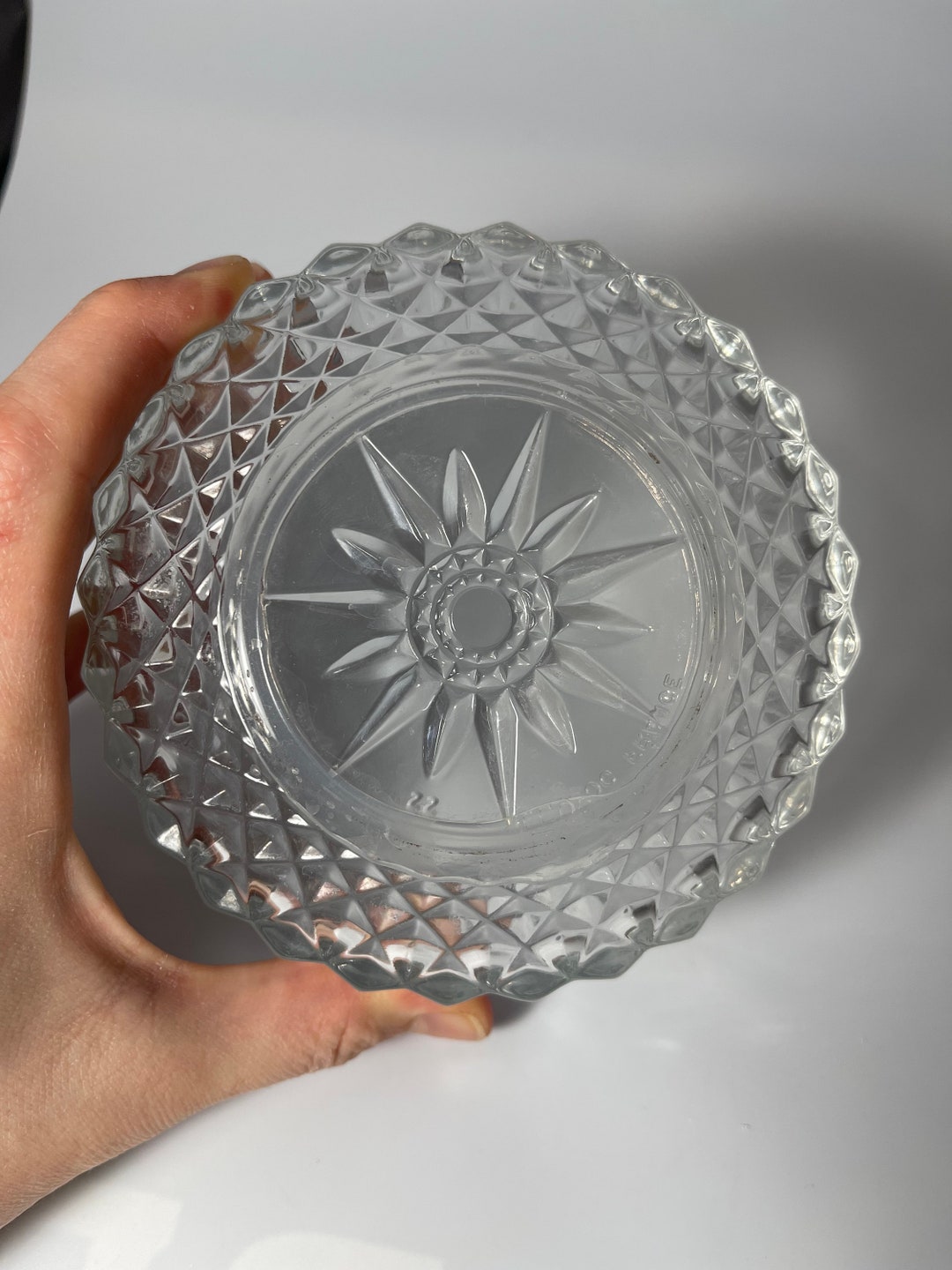 Vintage Arcoroc France Clear Glass Bowl or Candy Dish - Etsy