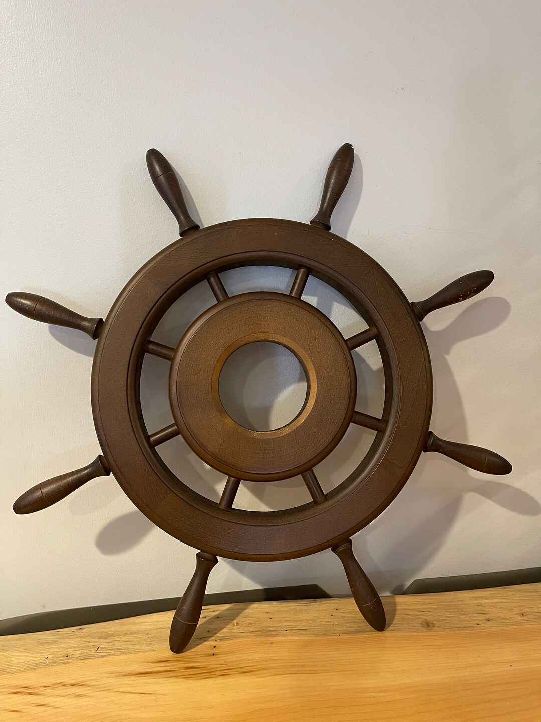 Decorative Nautical Hanging Wooden Ship Wheel - Etsy