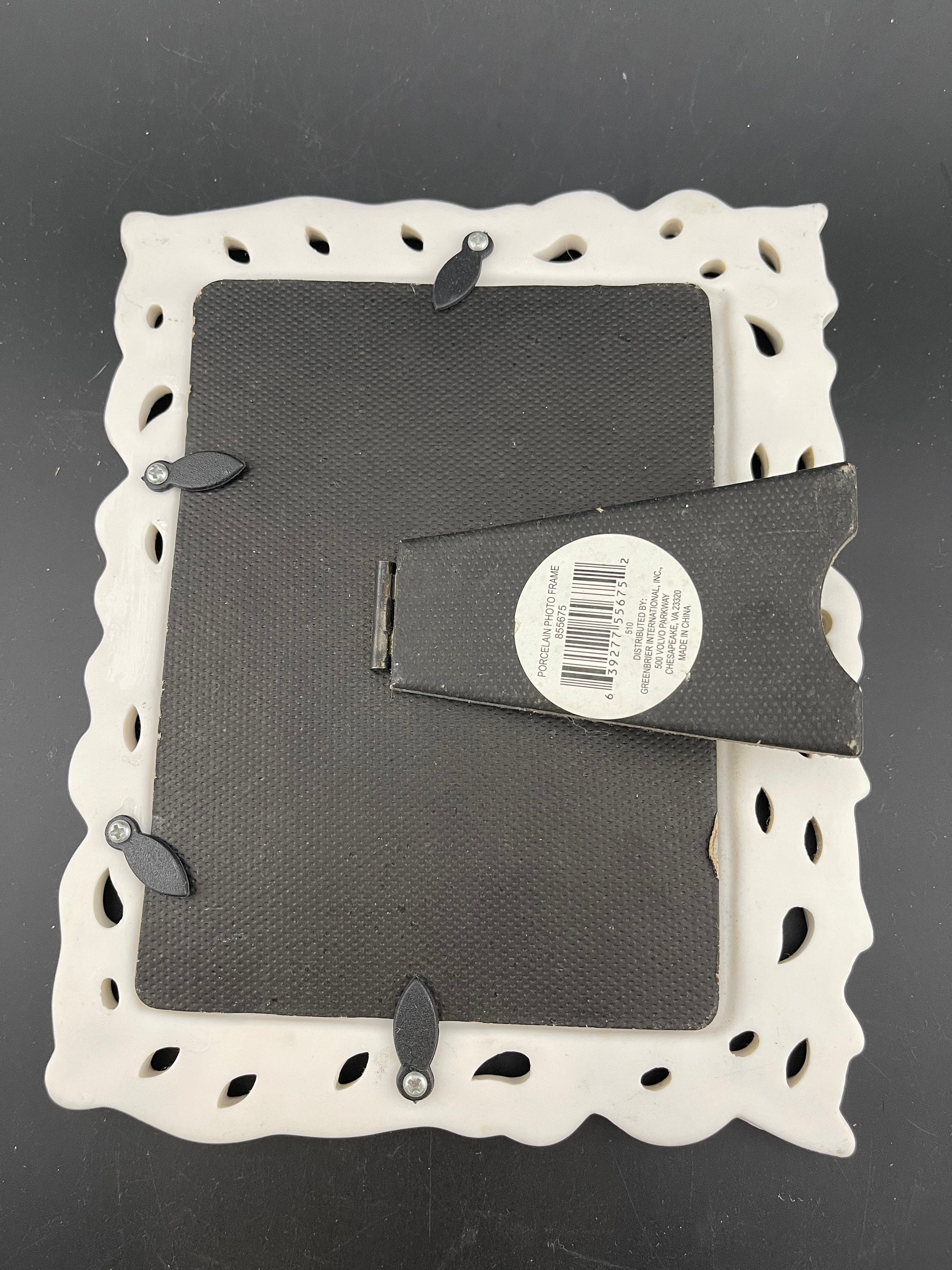 Vintage Porcelain Picture Frame White - Etsy