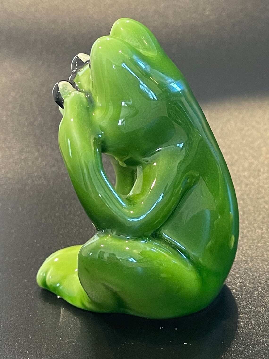 Vintage Frog Wearing Glasses Norcrest Collector Frogs Hand Painted Made ...