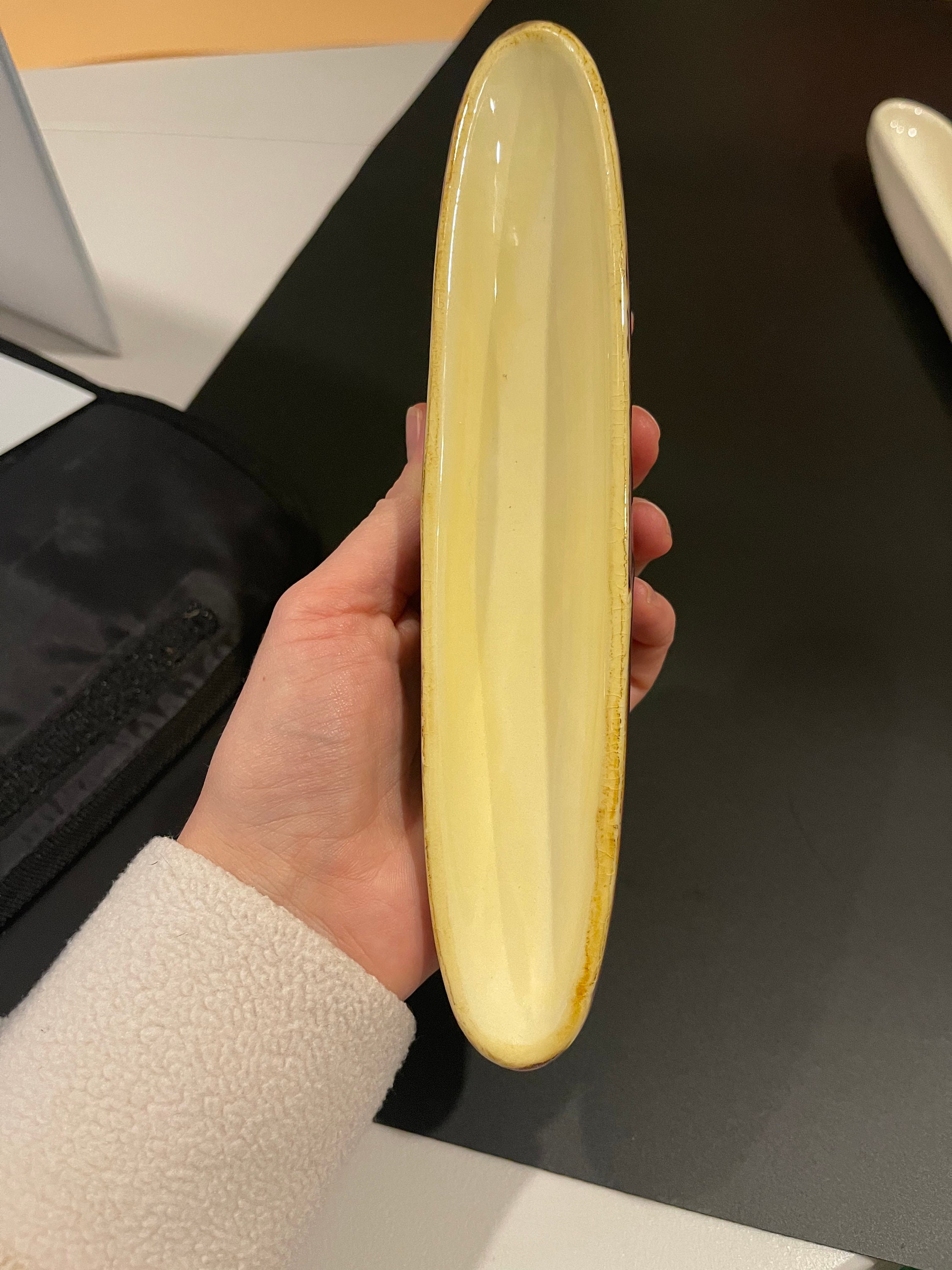 Olive Serving Tray Ceramic Made in Italy Dark Purple and - Etsy