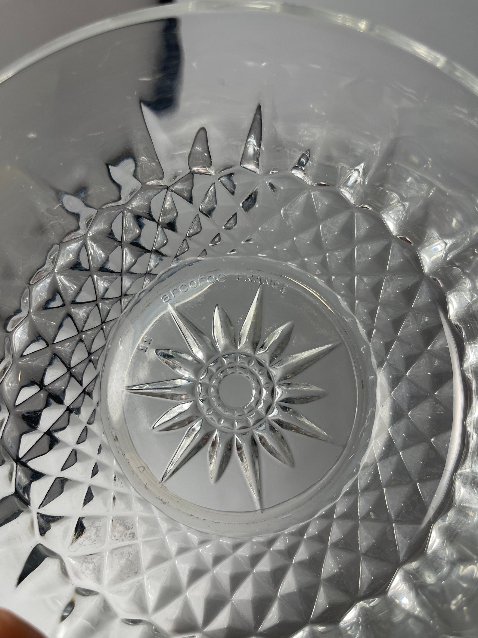 Vintage Arcoroc France Clear Glass Bowl or Candy Dish - Etsy