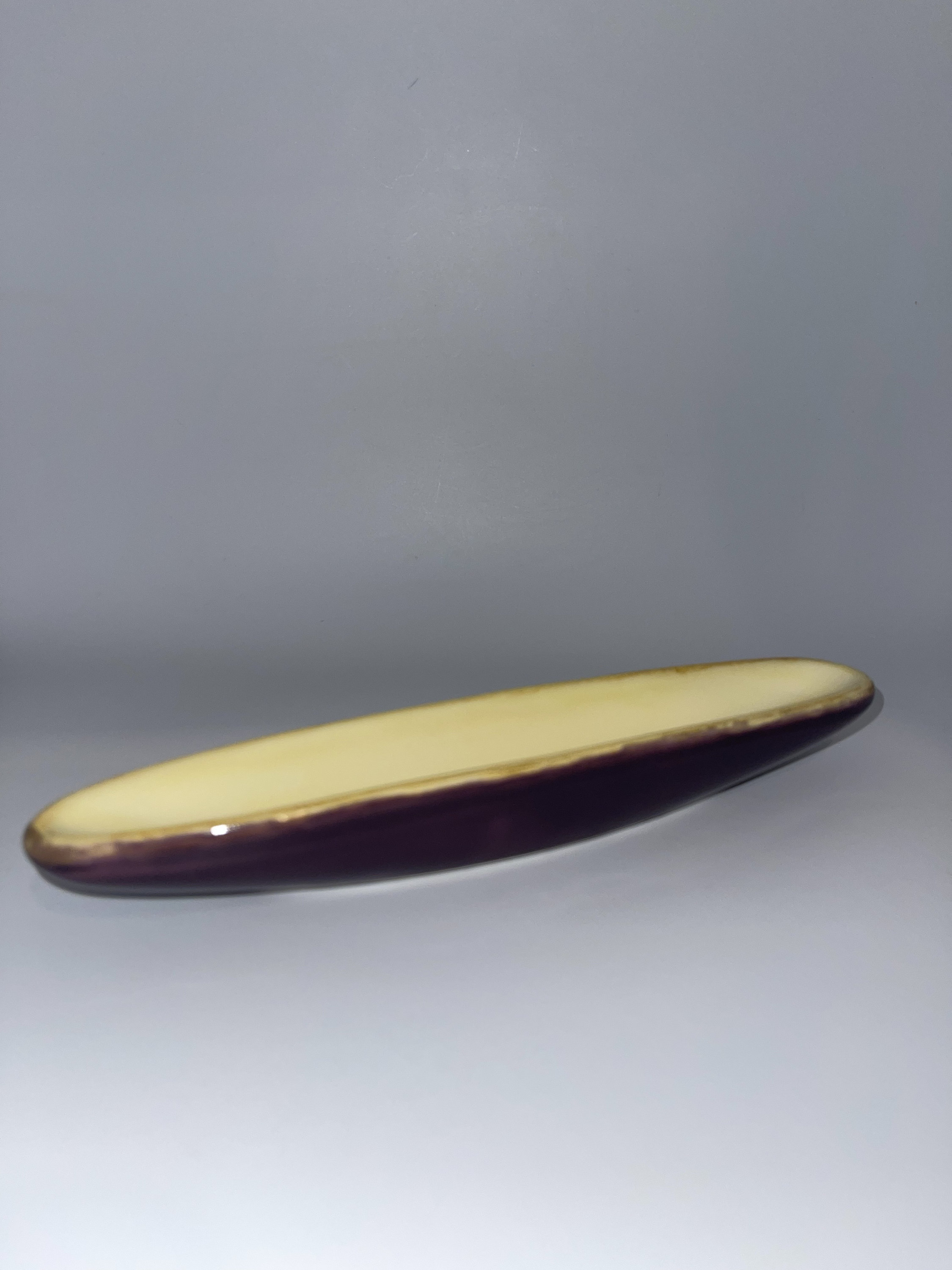 Olive Serving Tray Ceramic Made in Italy Dark Purple and - Etsy