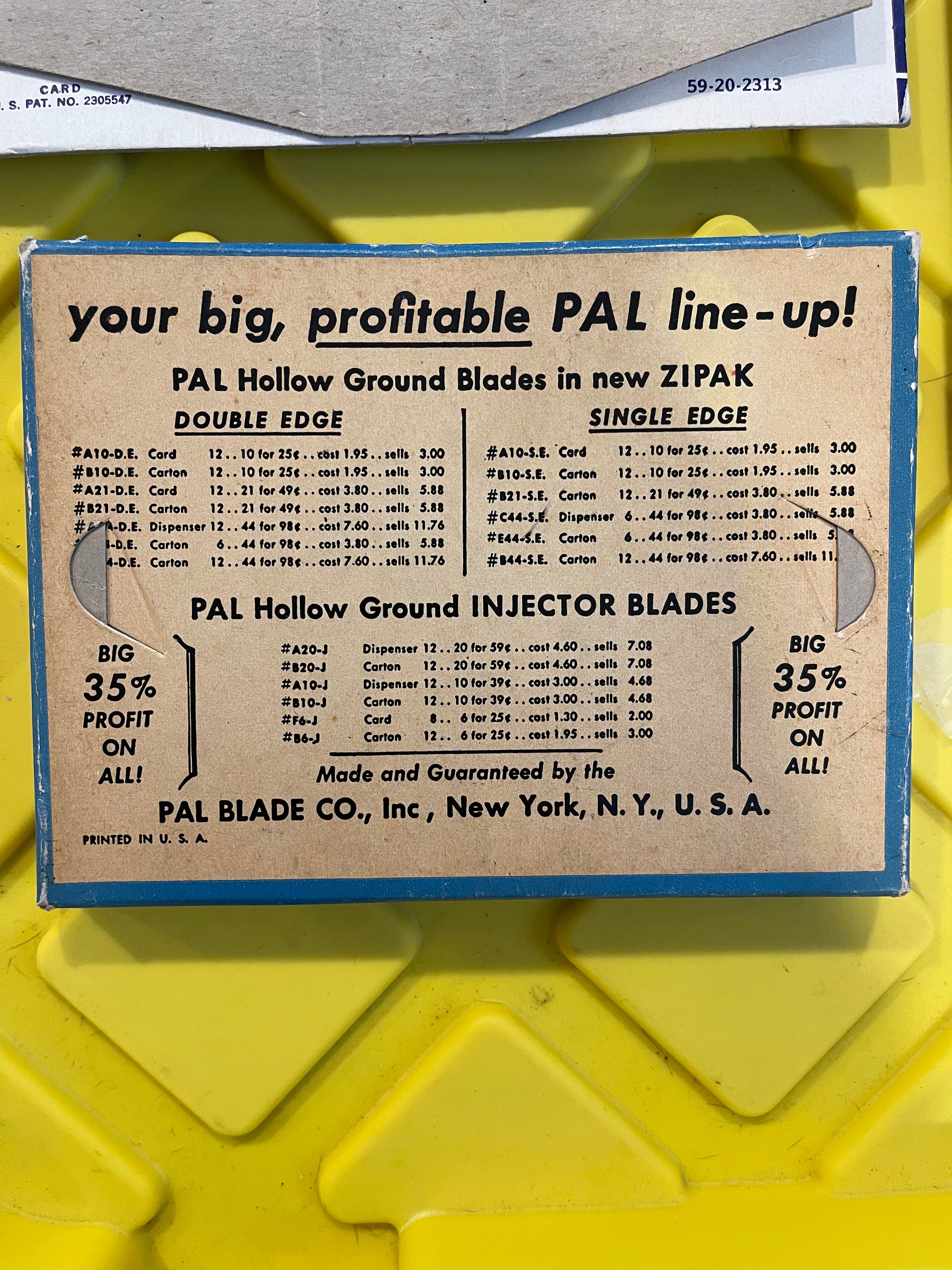 Vintage Razor Blade Store Displays Original Box NOS - Etsy