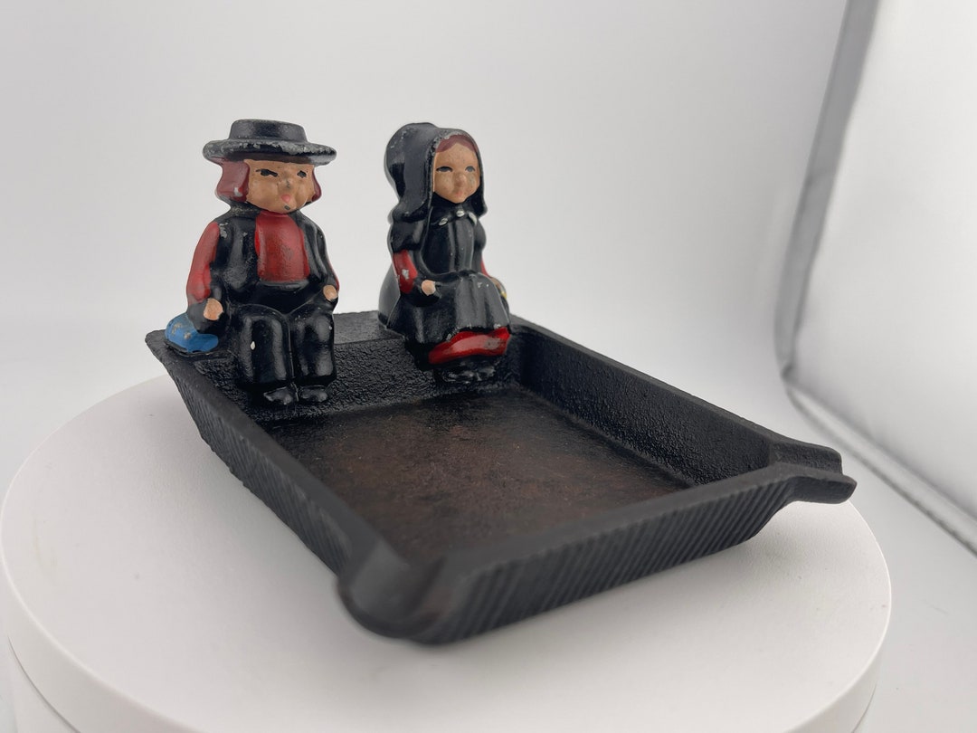 Antique DALECRAFT Cast Iron Amish Ashtray - Reading PA USA - Etsy