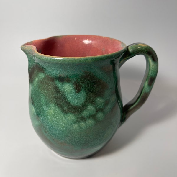 Green Pottery Pitcher - Etsy