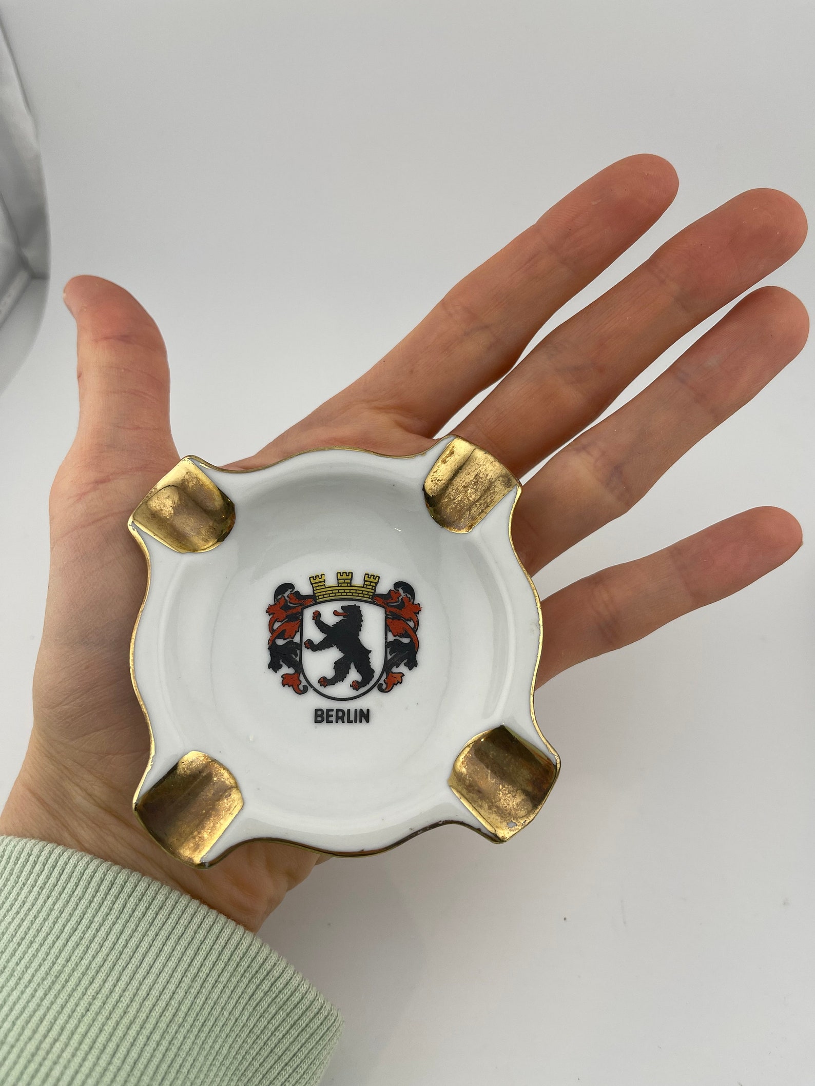 Vintage German Ashtray Coat of Arms Berlin Souvenir Trinket Dish - Etsy
