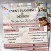 Party Equipment Rental, Party Decor Services Flyer, Party Rental Flyer ...