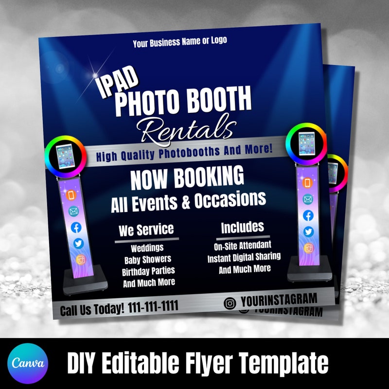Photo Booth Stand Template - Etsy