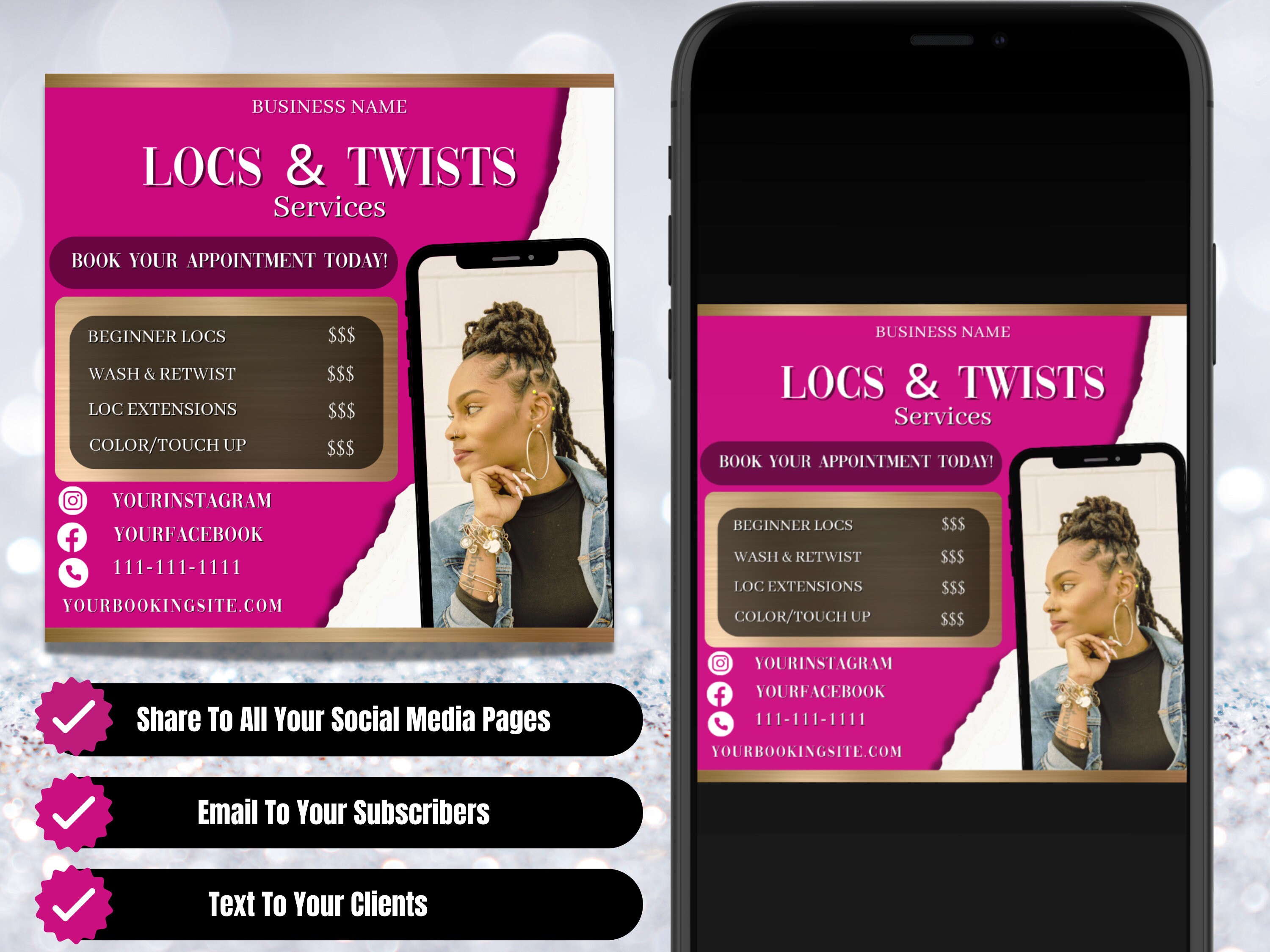 Loctitian Flyer Template, Loc and Retwist Flyer, Retwist Flyer ...