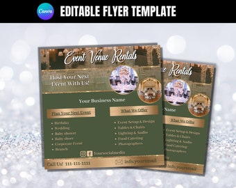 Event Rental Space Flyer, Party Rental Flyer, Event Rental ...