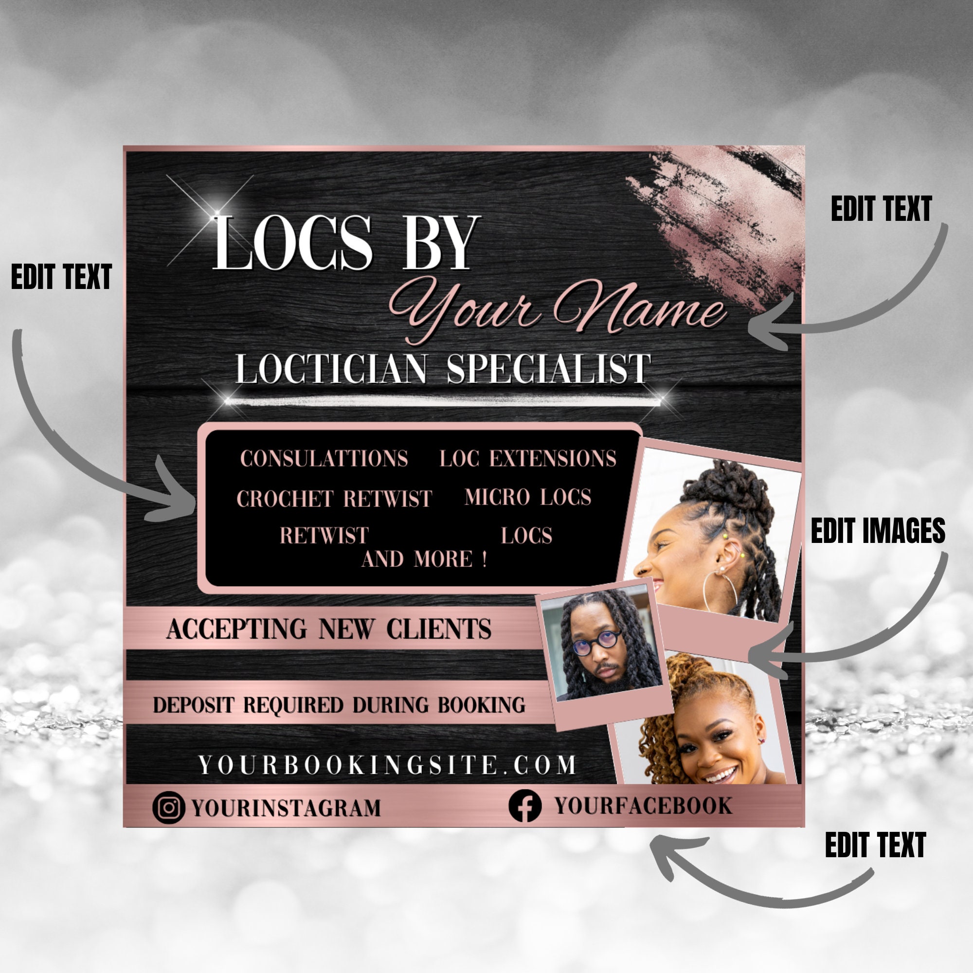 Loctitian Flyer, Locs Flyer, Retwist Flyer, Loc Specials, Loc Flyer ...