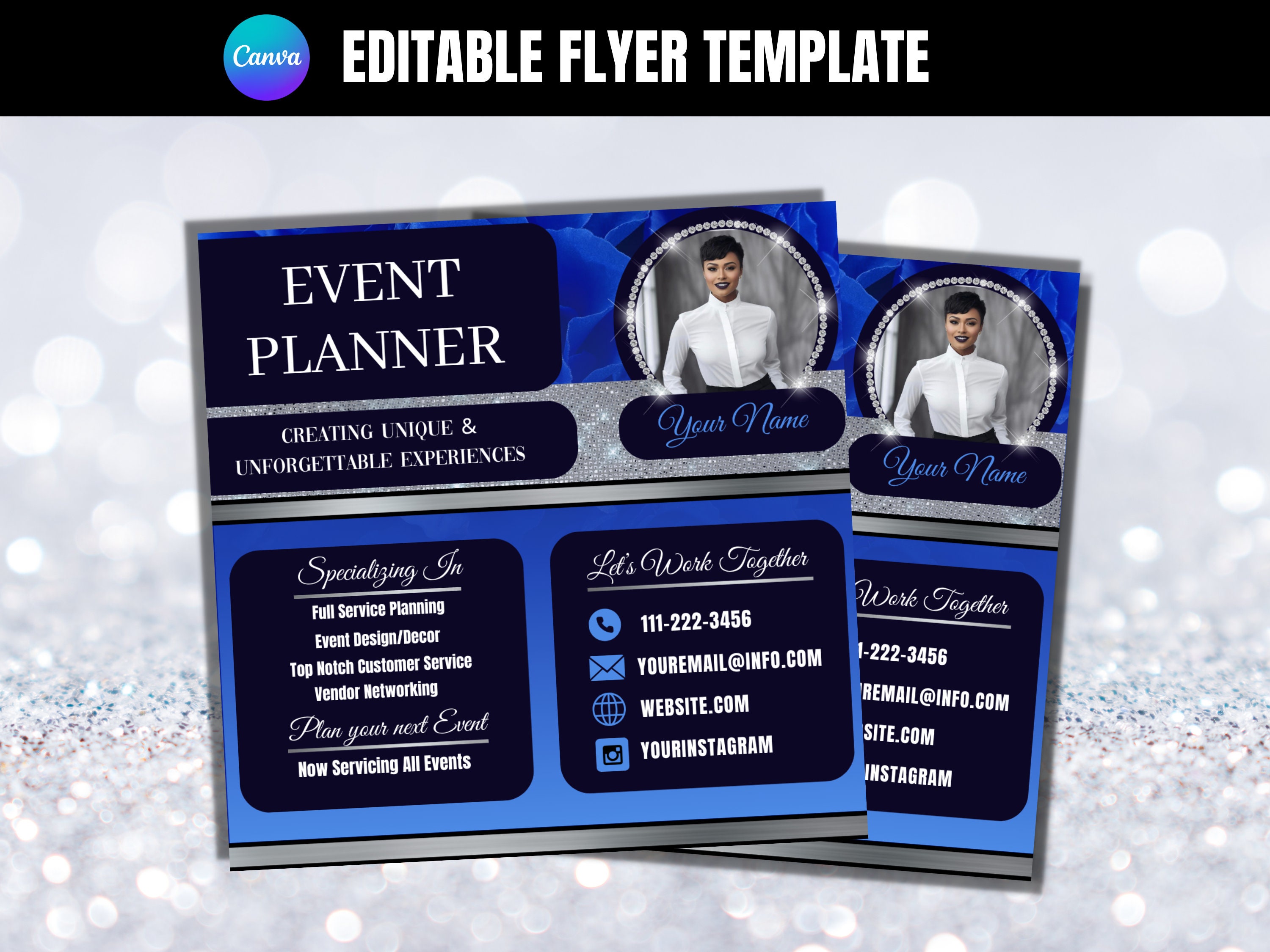 Event Planner Flyer, Event Designer Flyer, DIY Event Coordinator Flyer ...