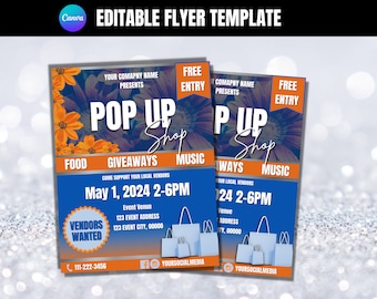 Editable Social Media Flyer, DIY Canva Template Editable Canva Template ...