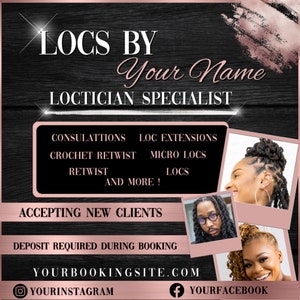 Loctitian Flyer, Locs Flyer, Retwist Flyer, Loc Specials, Loc Flyer ...