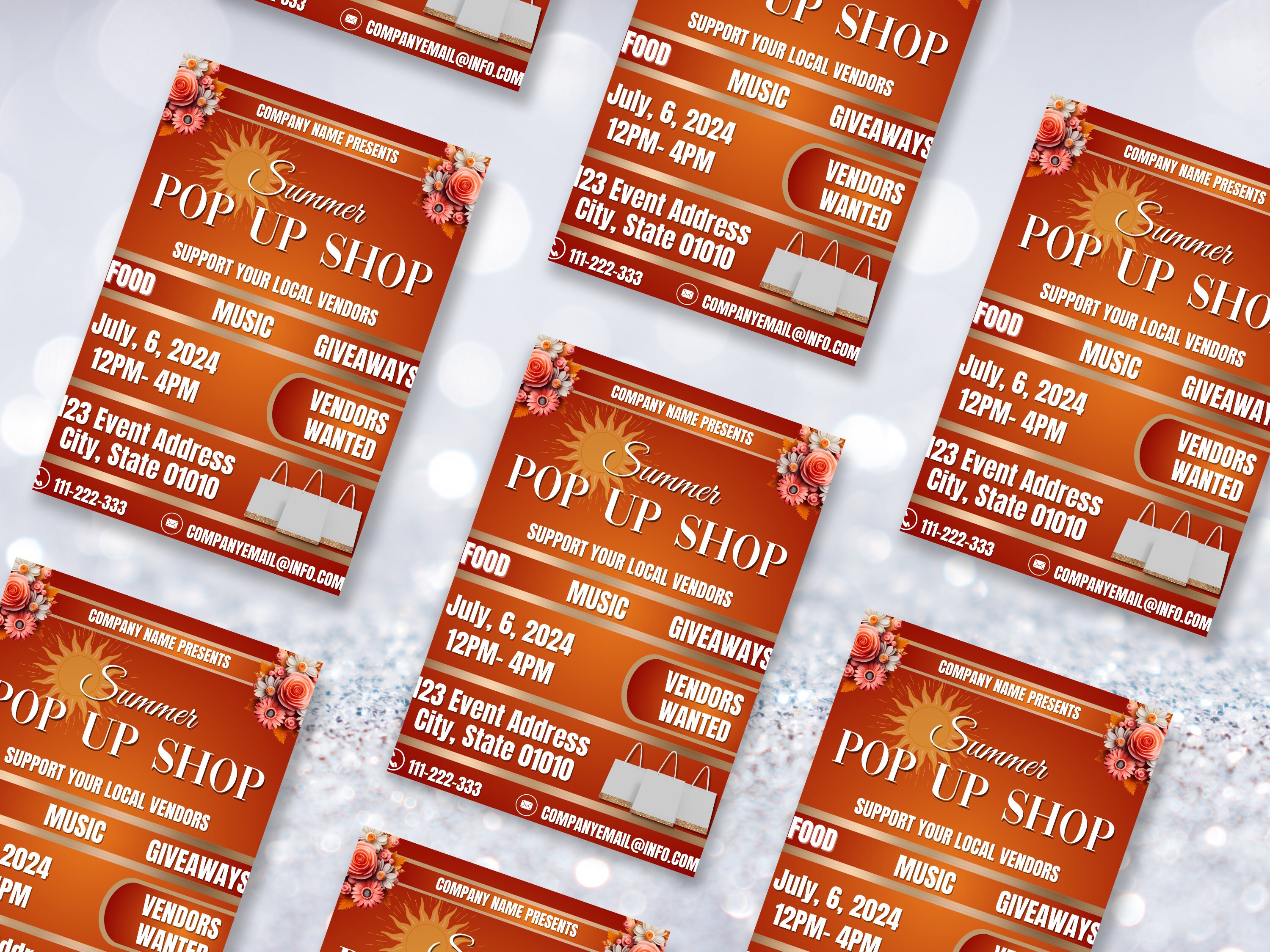 Summer Pop up Shop Flyer Template, Pop up Shop Event Flyer, Pop up Shop ...