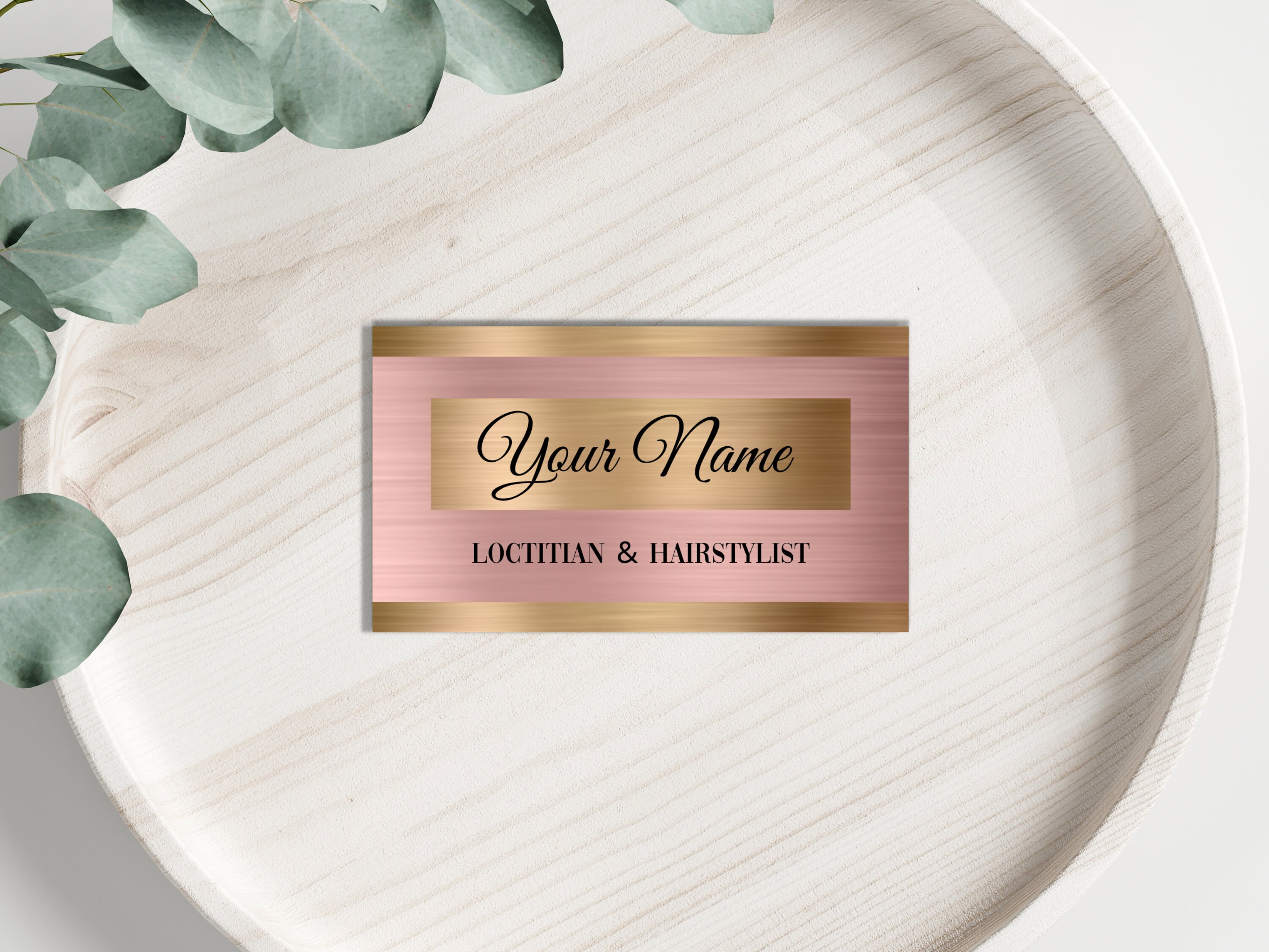 Loctitian Business Card, Loc Business Card Template - Etsy